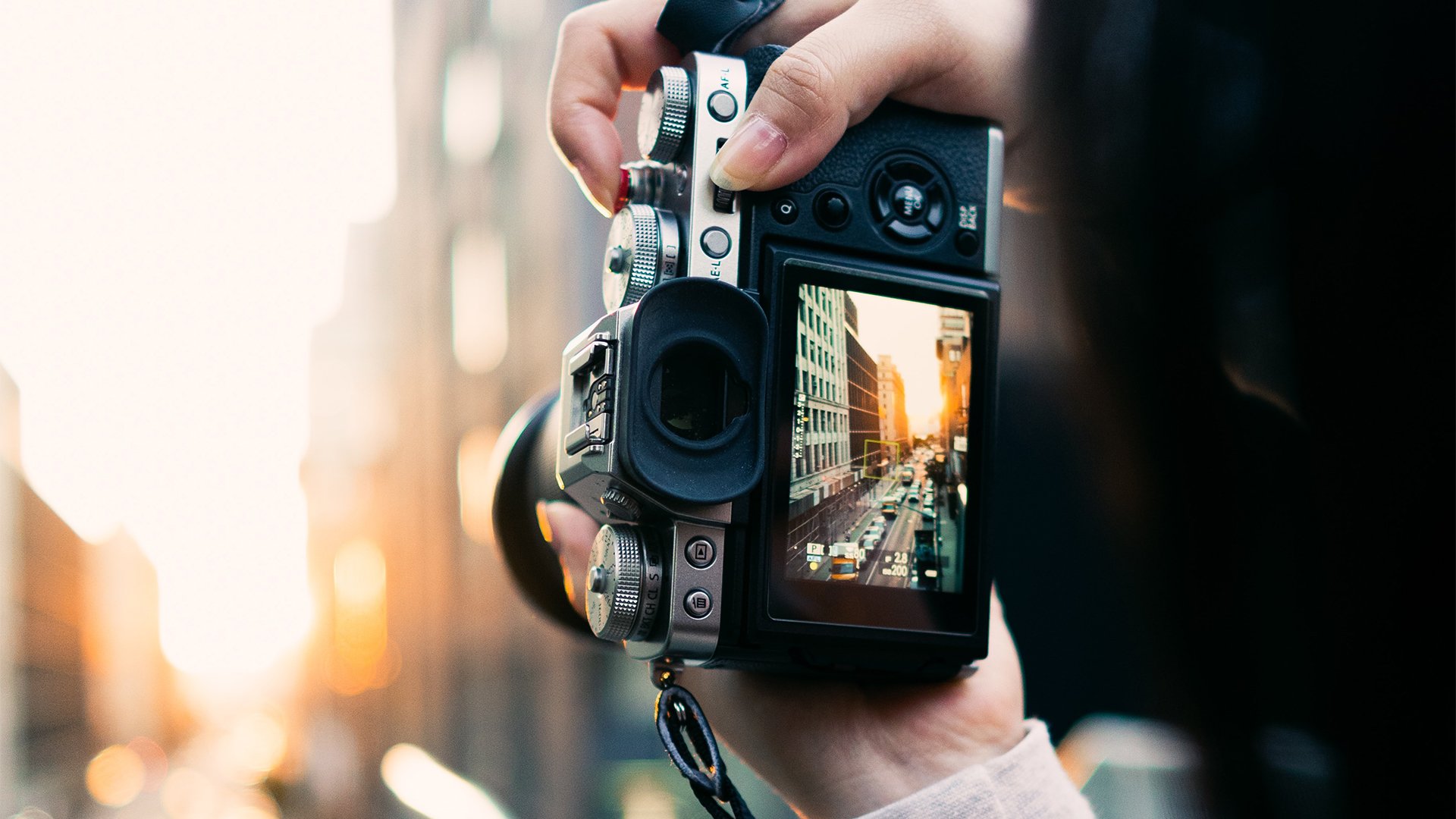 High Camera Angle Building